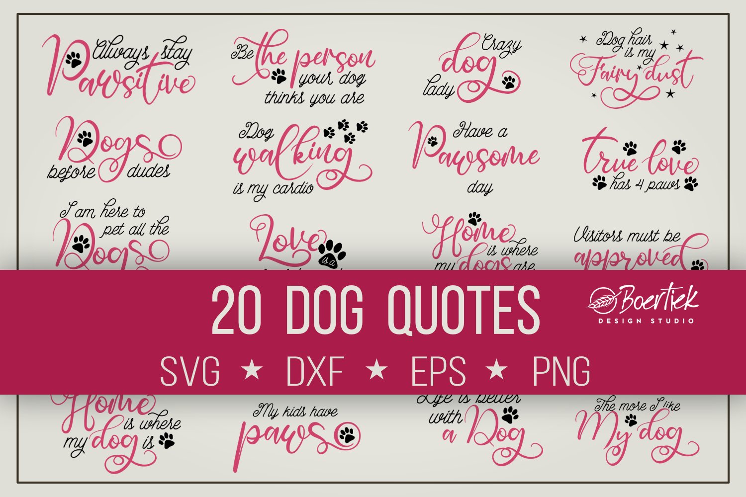 20 dog quotes, SVG cut files (479233) | SVGs | Design Bundles