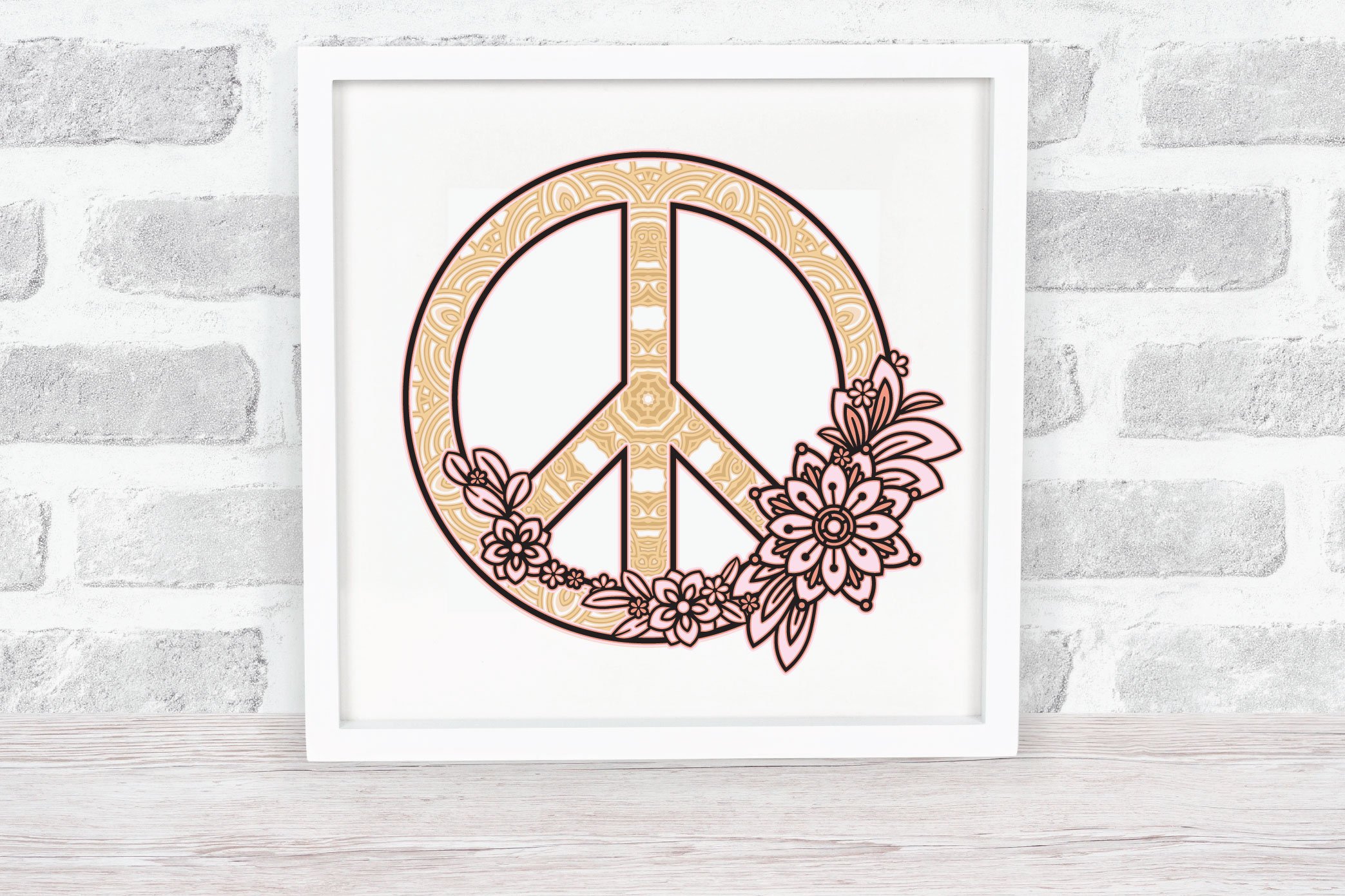 Peace Sign SVG 3d Layered | Multi Layer SVG Cut File (616531) | Cut ...