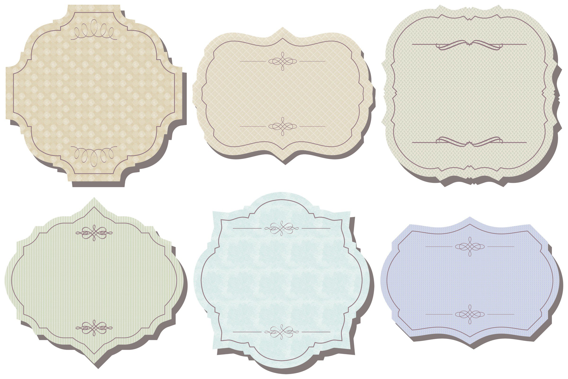 Retro Shabby Chic Labels AI EPS PNG (389060) | Illustrations | Design ...