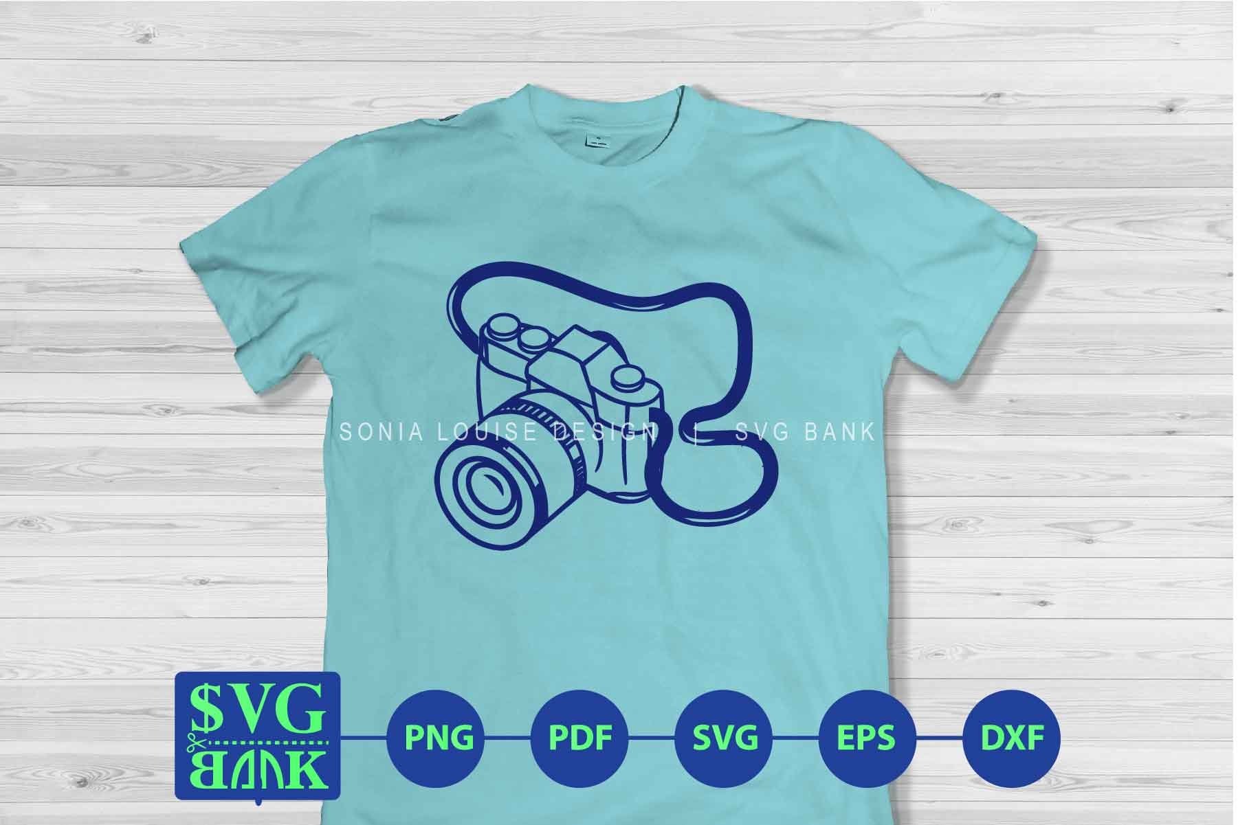 Camera SVG, DSLR camera with strap, photography svg (302649 ...