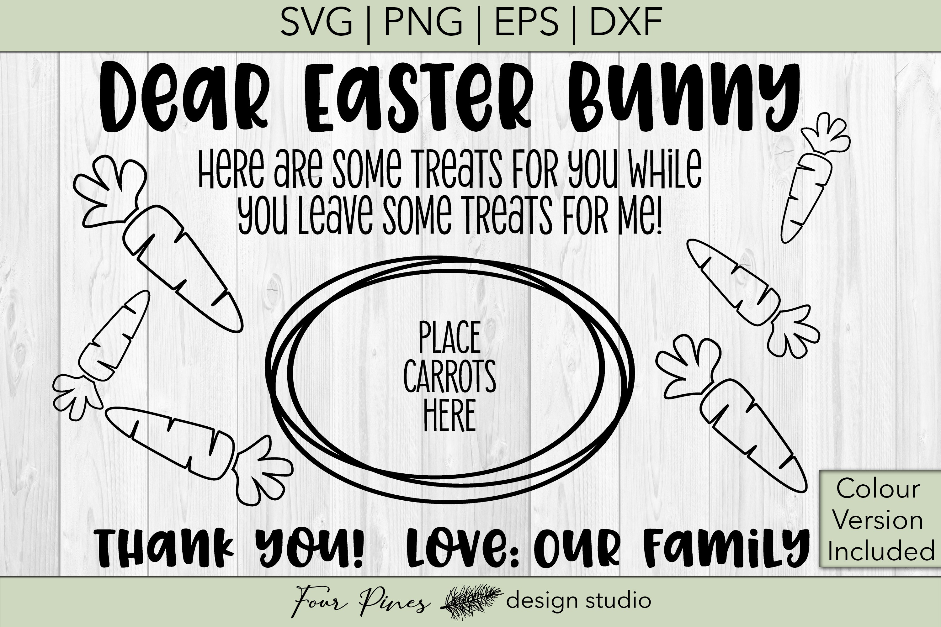 Dear Easter Bunny Love Our Family - 2 files included! V.2 (424287 ...