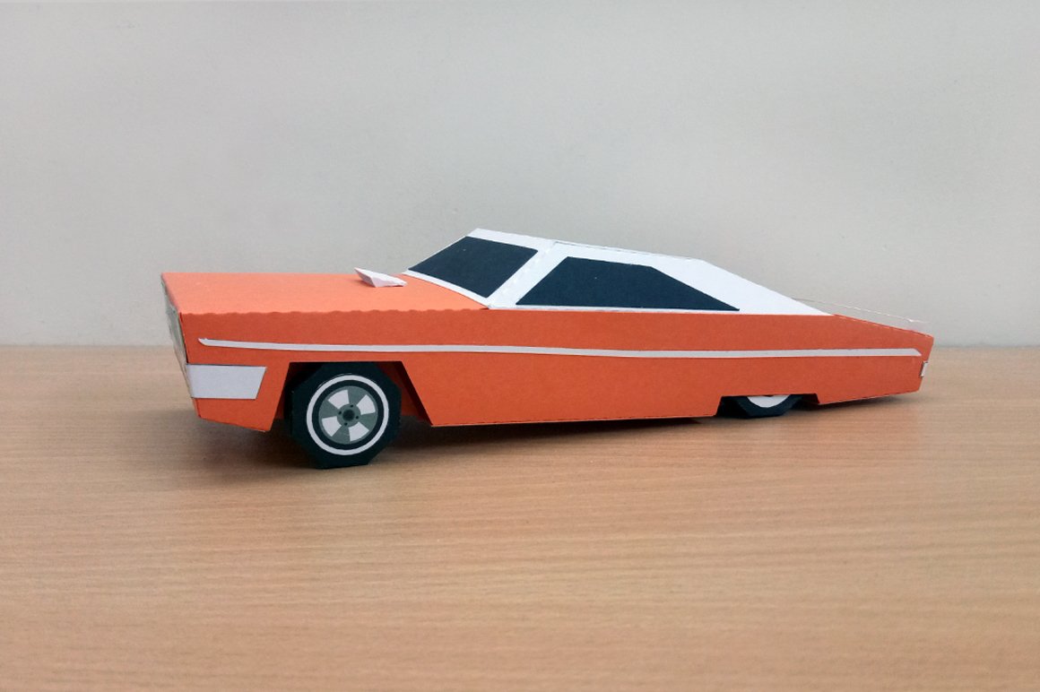 DIY Papercraft car,Lowrider car,American muscle,paper car (102482 ...