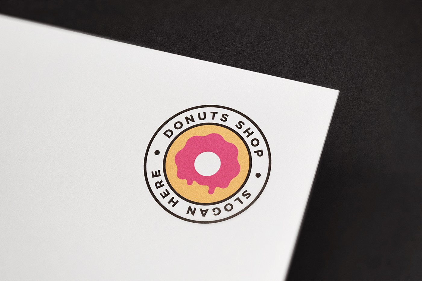 Donuts Sweet Shop Food Logo Template (722312) | Logos | Design Bundles