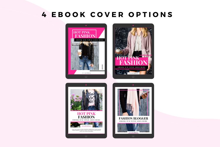 Hot Pink Fashion Canva template Ebook (409736) | Canva Templates ...