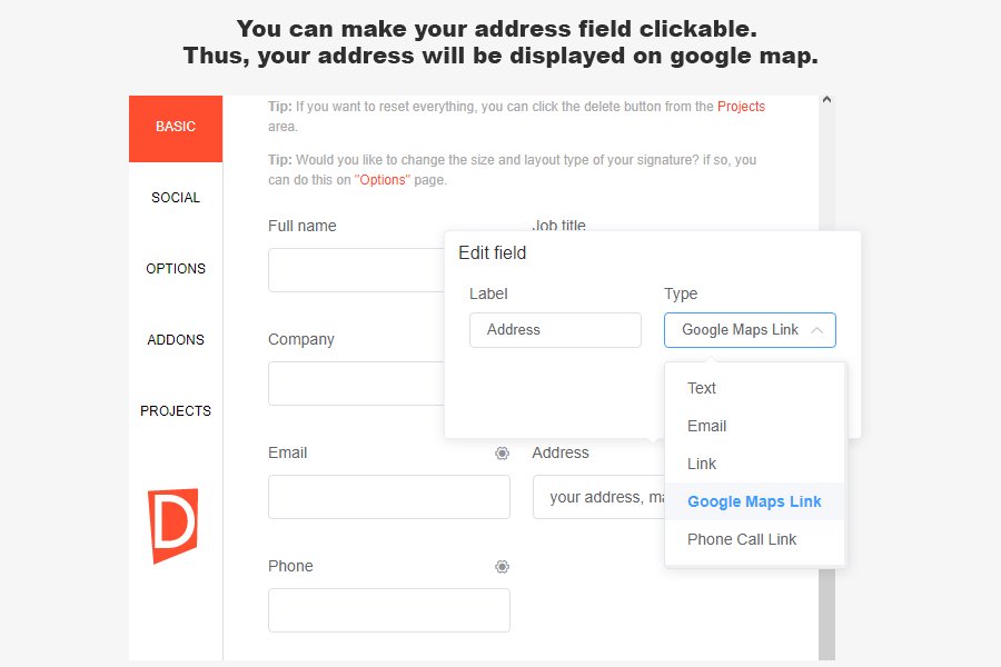 Editable Email Signature Template with Generator, Clickable (542666 ...