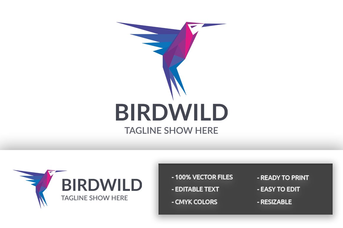 Bird Wild Logo (655447) | Logos | Design Bundles