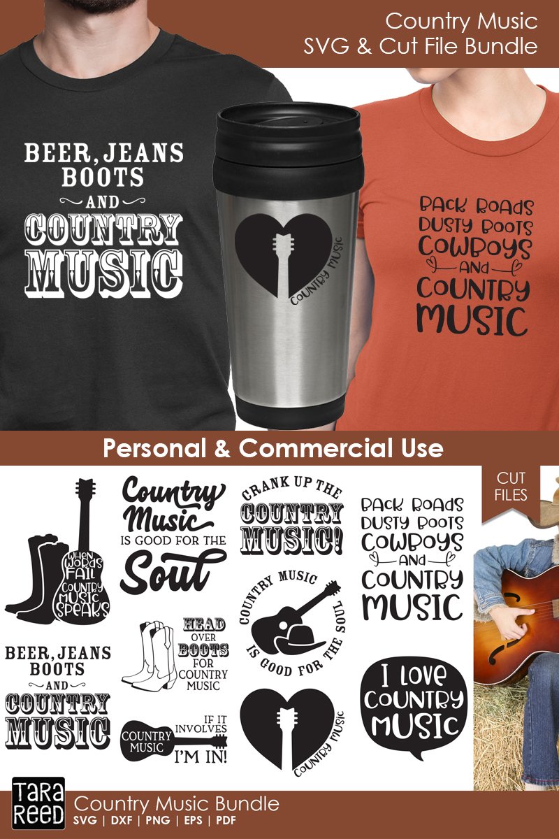 Country Music SVG and Cut Files for Crafters (131949) | Cut Files ...