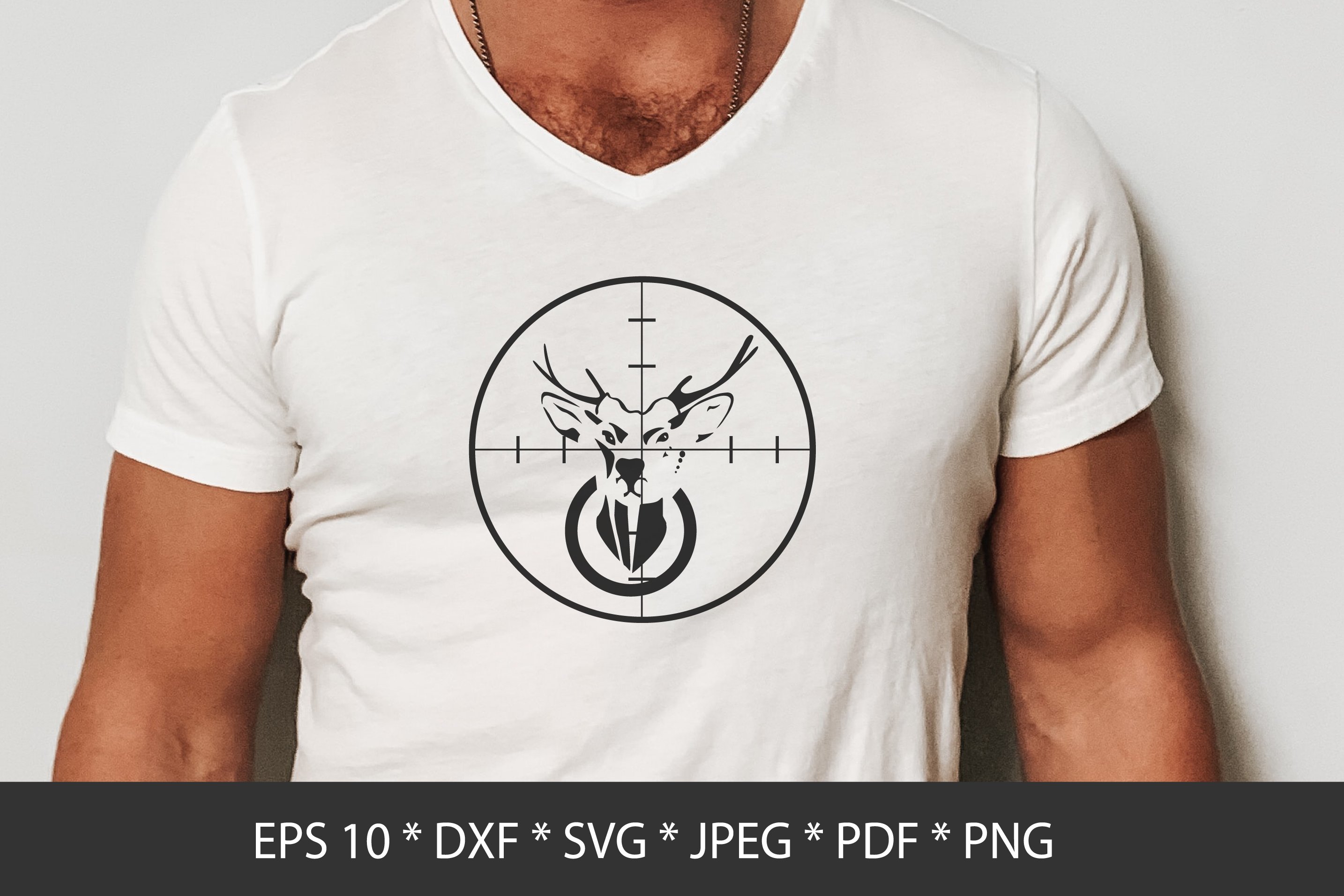 Deer Silhouette in Scope SVG. Deer Hunting. (904960) | Cut Files ...