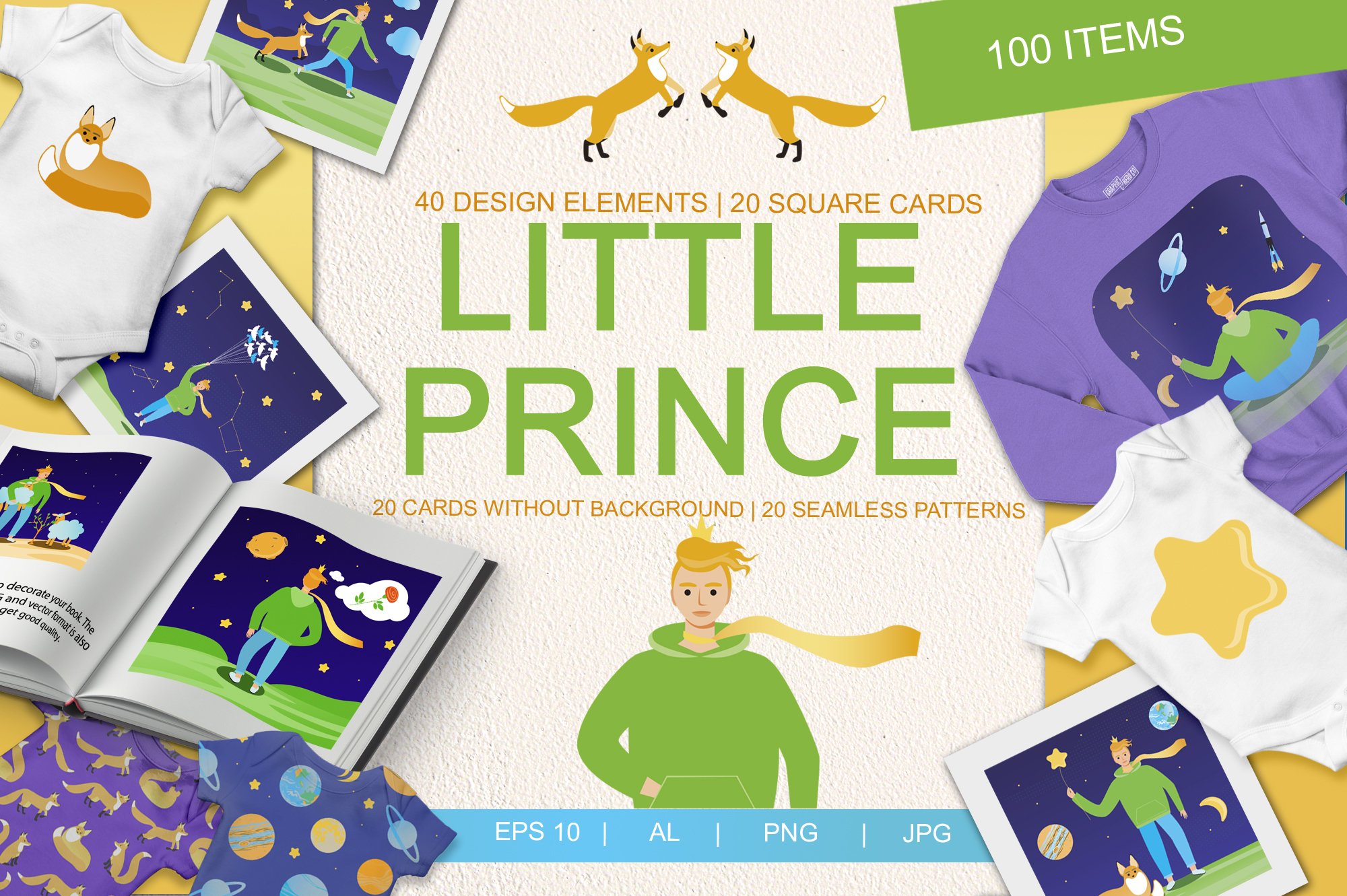 The Little Prince - Set of Illustrations (1190284) | Illustrations ...
