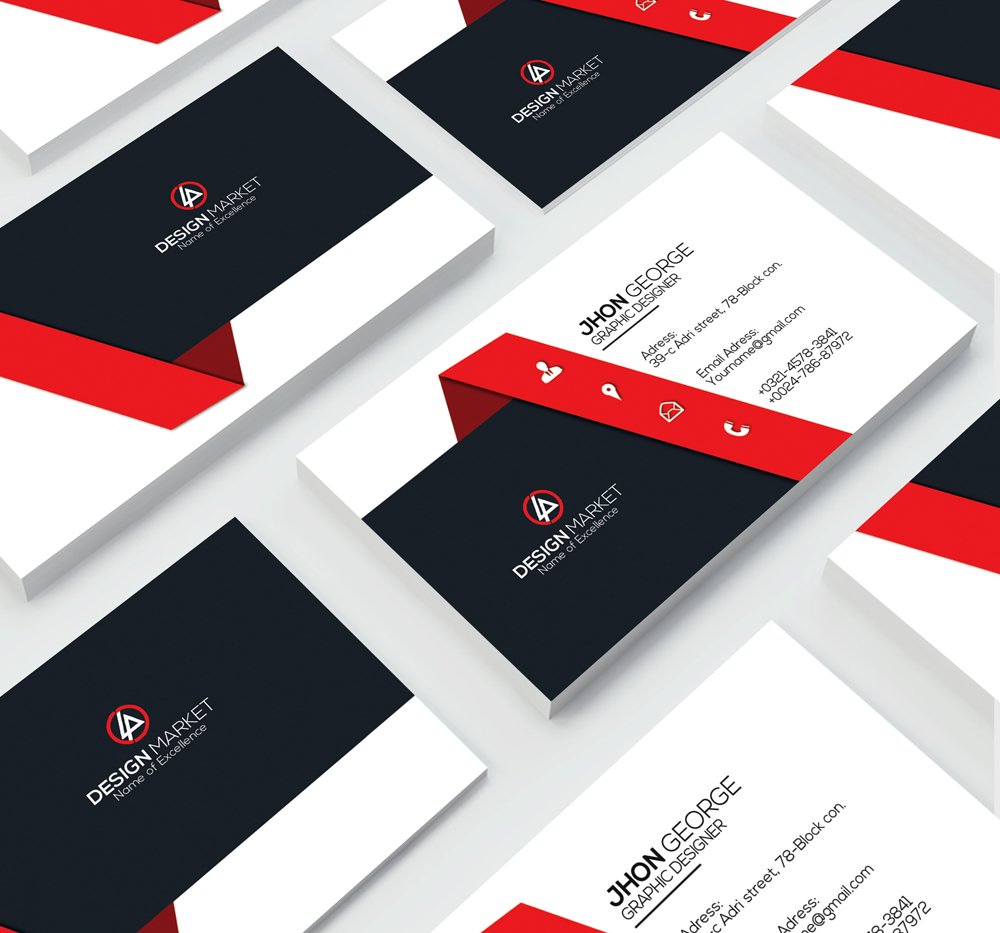 Professional Visiting Cards (56676) | Business Cards | Design Bundles