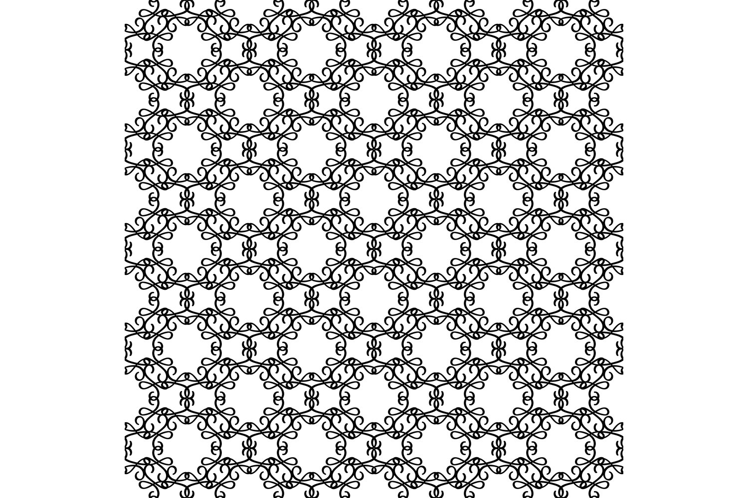 Elegant rounded line decorative pattern