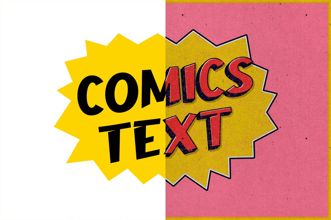Comics Text Effect for Photoshop