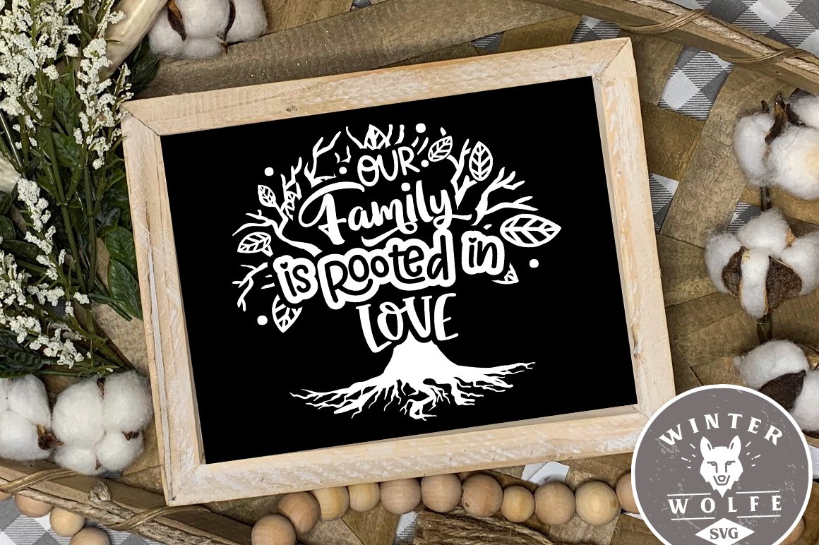 Our family is rooted in love SVG EPS DXF PNG (489625) | Illustrations ...