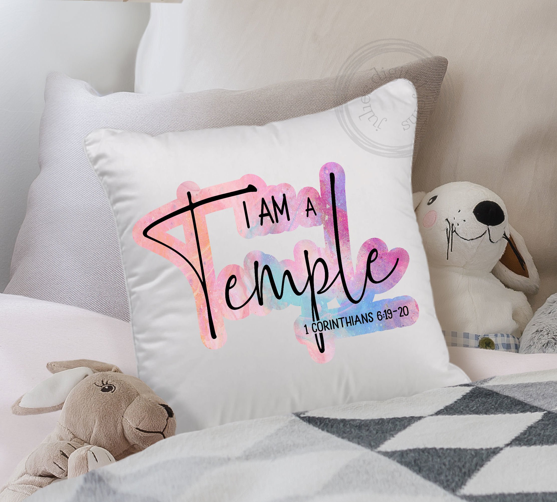 Christian I AM a Temple Watercolor Sublimation PNG (414061 ...