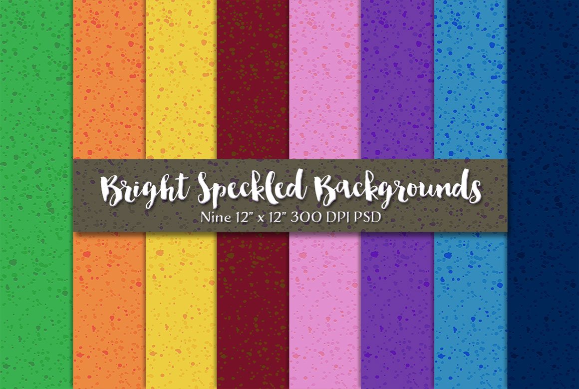 Bright Speckled Backgrounds (2867) | Backgrounds | Design Bundles