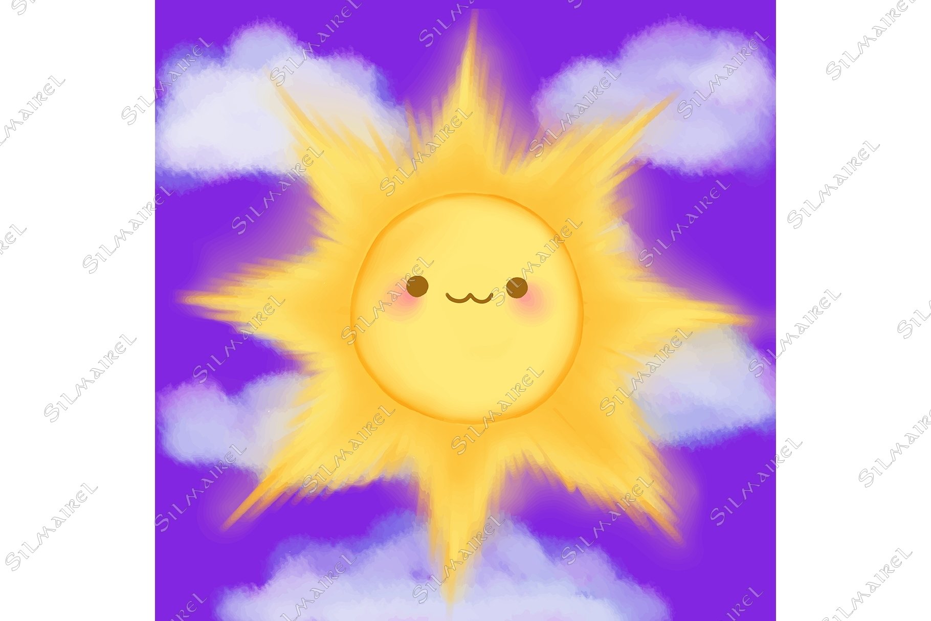 Smiling Sun With Clouds