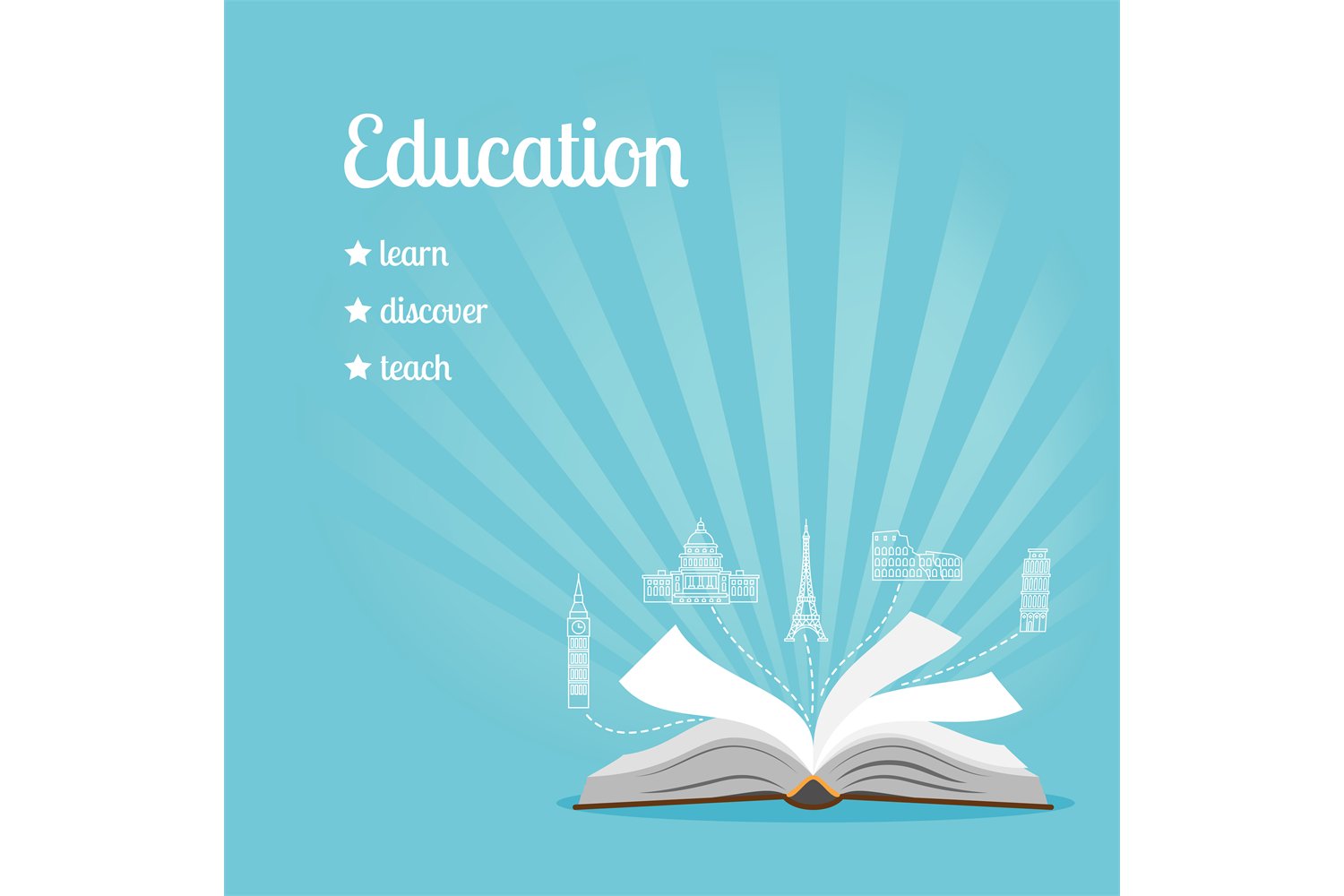 Education background with text (832070) | Illustrations | Design Bundles