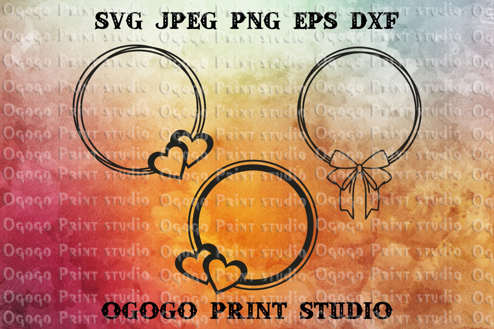 Monogram frame Svg file, Valentine's Day svg file (425570) | Monograms ...