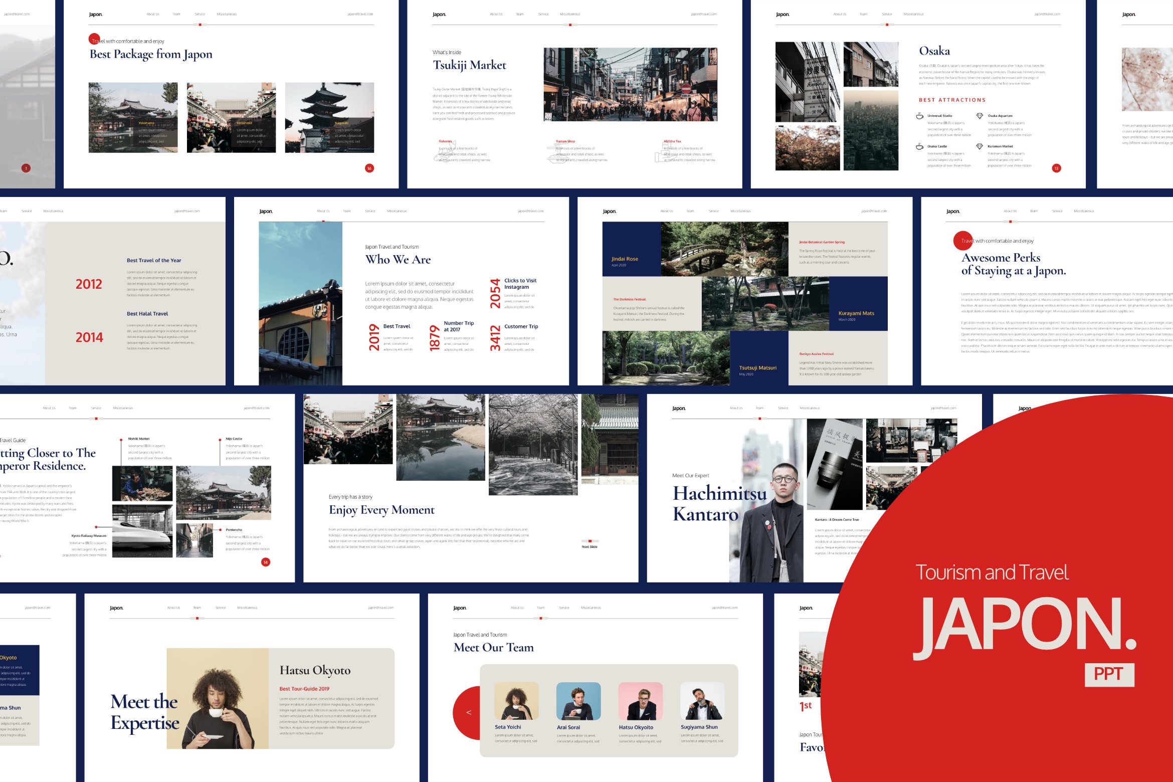Japon Tourism Presentation Powerpoint (476803) | Powerpoint | Design ...