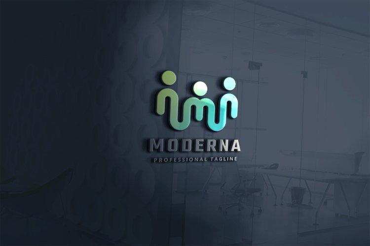 Modern Team Letter M Logo (647327) | Logos | Design Bundles