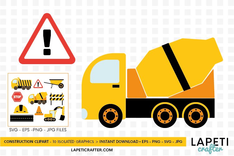 Construction clipart, svg, png, eps, jpg, construction truck (435944 ...
