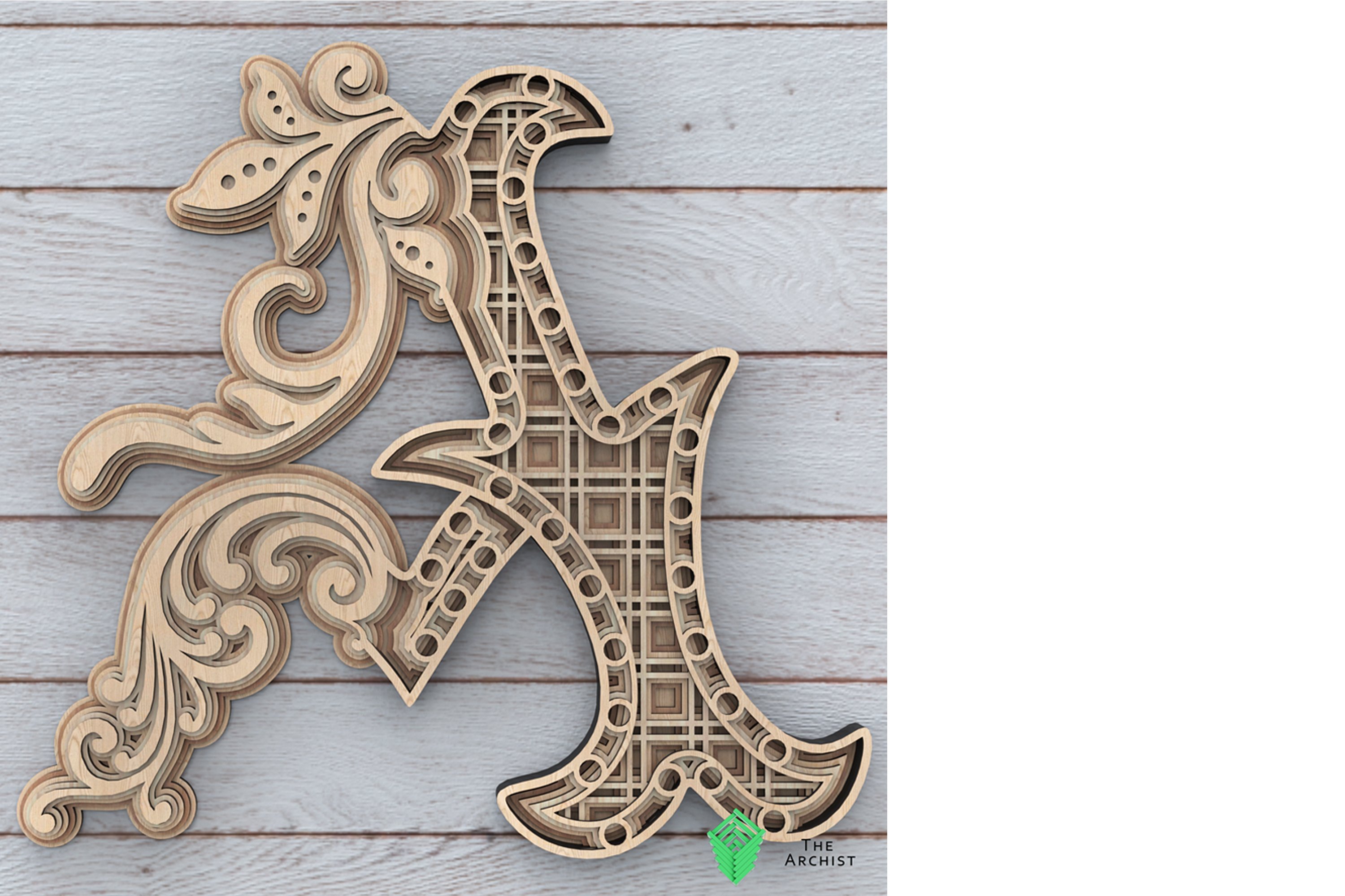 Multilayered svg, alphabets 'Letter A' artist floral letter (561239 ...