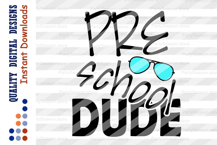 Preschool svg Pre-K Dude svg files for Cricut Silhouette (125725 ...