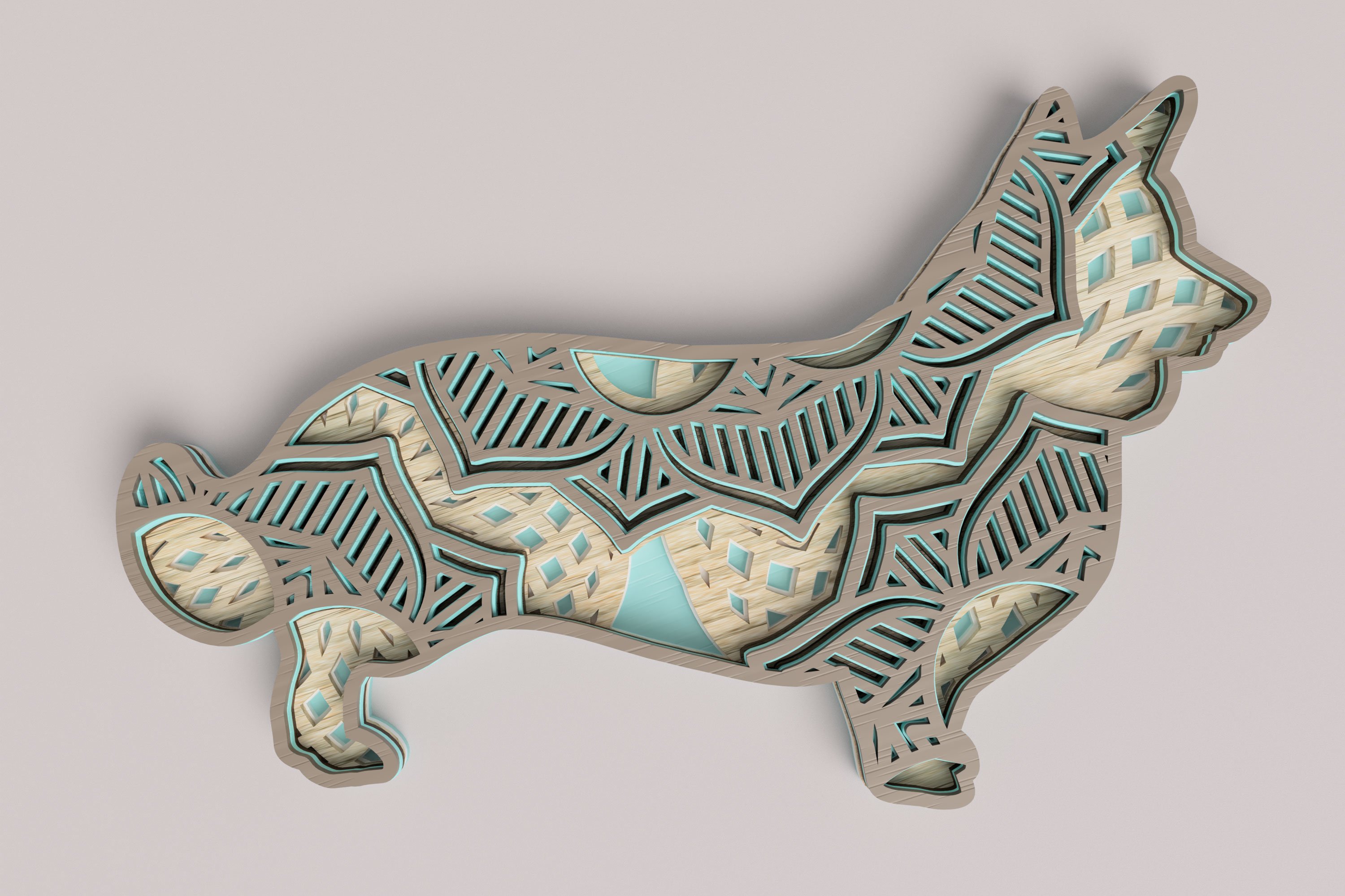 Corgi Laser Cut File (1144235) | Cut Files | Design Bundles