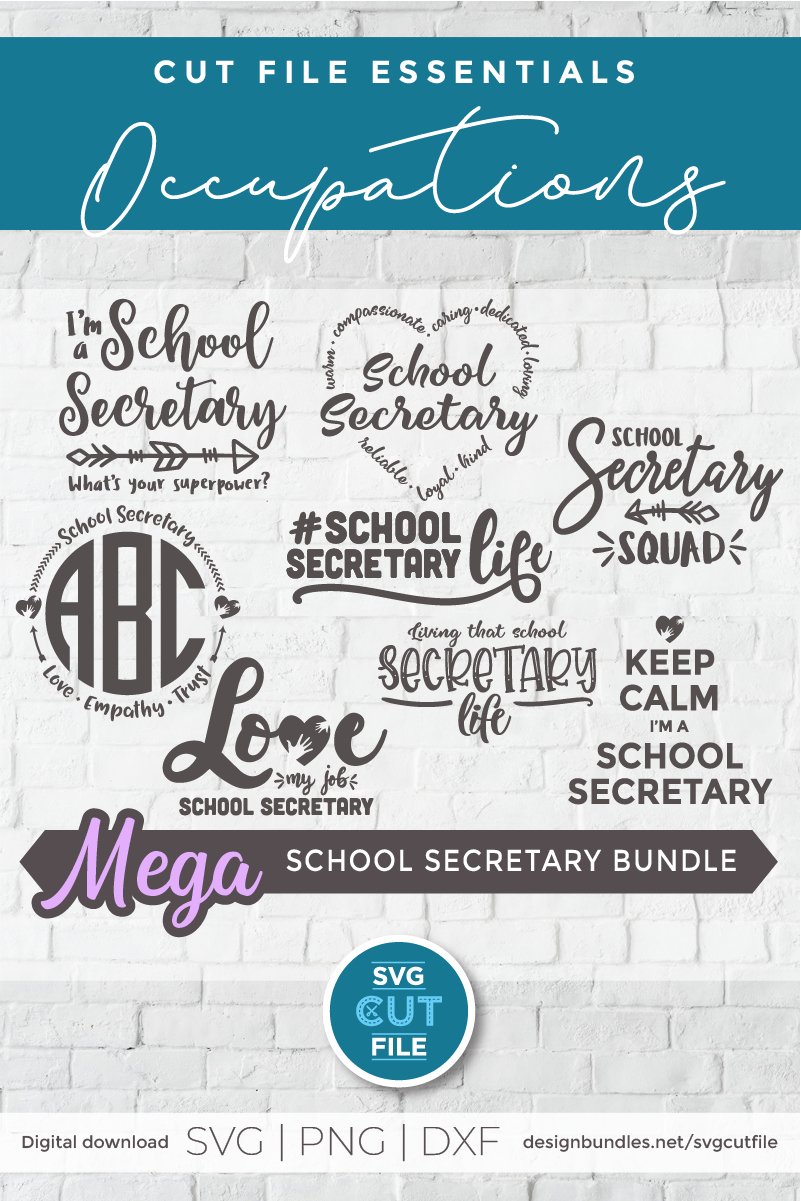 School secretary svg - a secretary svg bundle for crafters (492091 ...