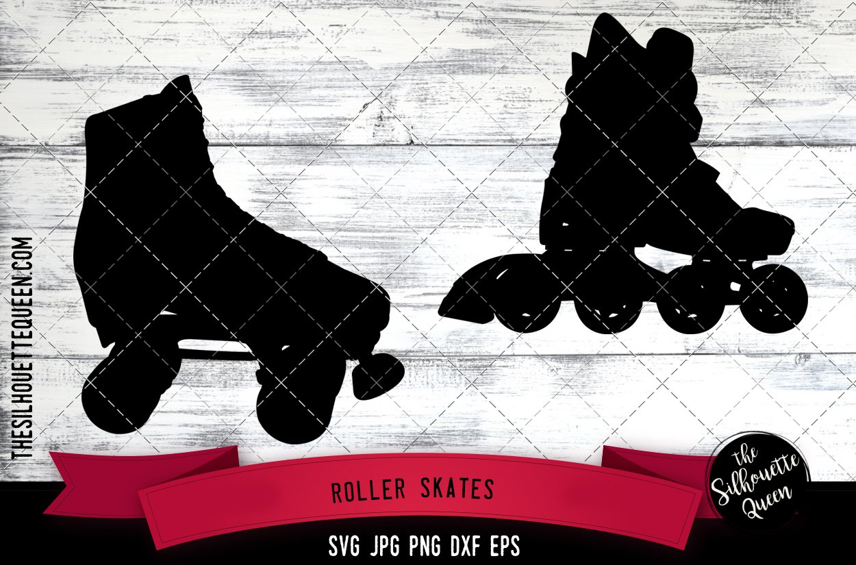 Roller Skates Cut file Svg (713554) | Cut Files | Design Bundles