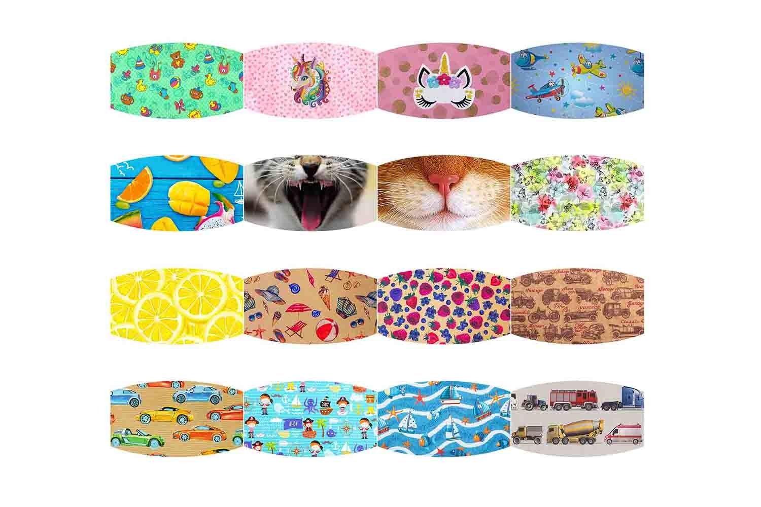 Kids Face Mask Designs Bundle, Children Sublimation PNG (707481 ...