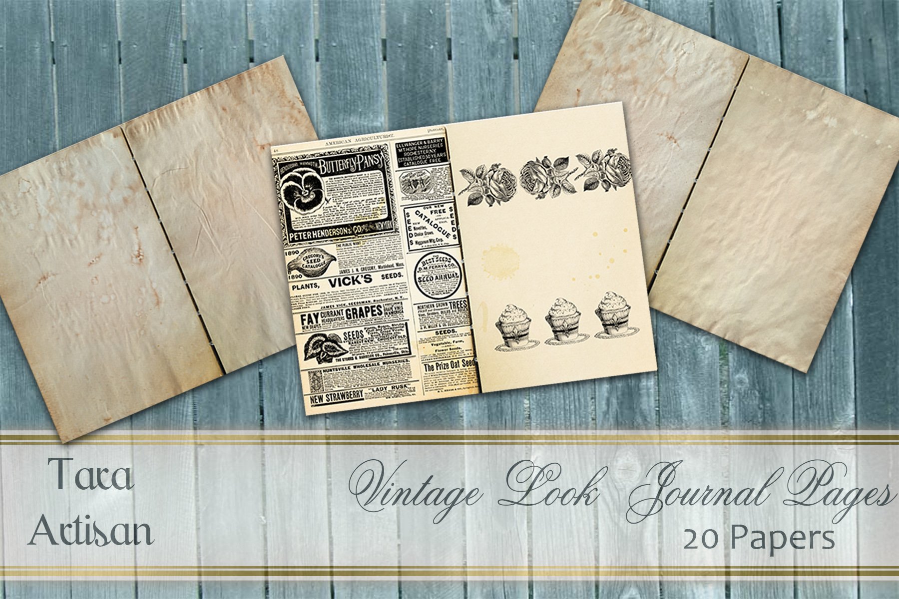 Vintage Look Paper (942666) | Papers | Design Bundles
