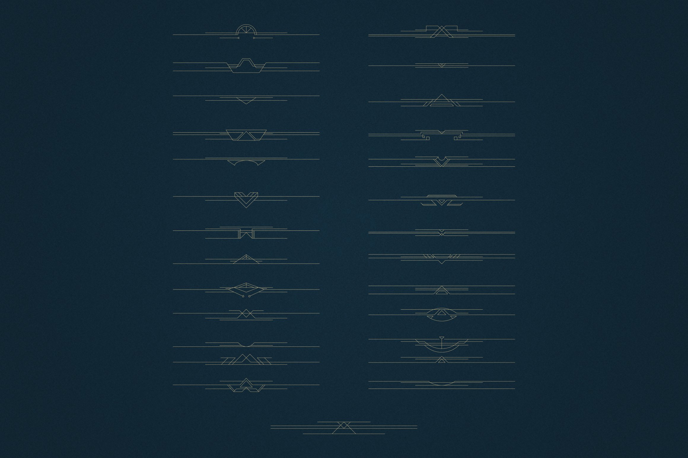 Art Deco Collection - Fonts, Vectors (742907) | Illustrations | Design ...