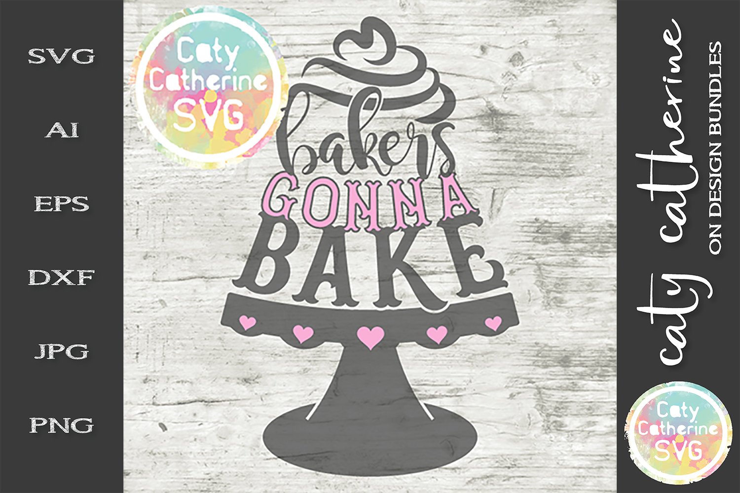 Bakers Gonna Bake Tiered Cake With Stand SVG Cut File (244869) | SVGs ...