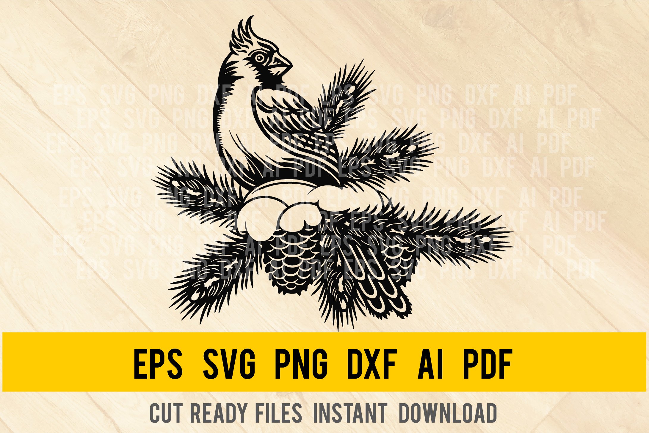 Northern Cardinal Bird SVG - Winter Bird svg Wildlife Stenci (1114112 ...