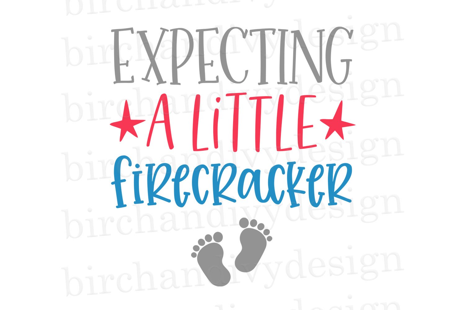 Expecting A Little Firecracker, 4th of July SVG (704403) | Cut Files ...