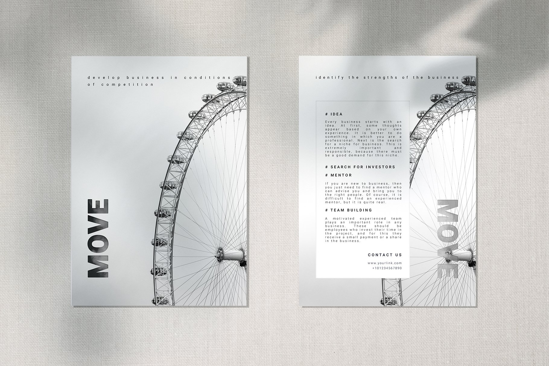 Flyer minimalism (685008) | Flyers | Design Bundles