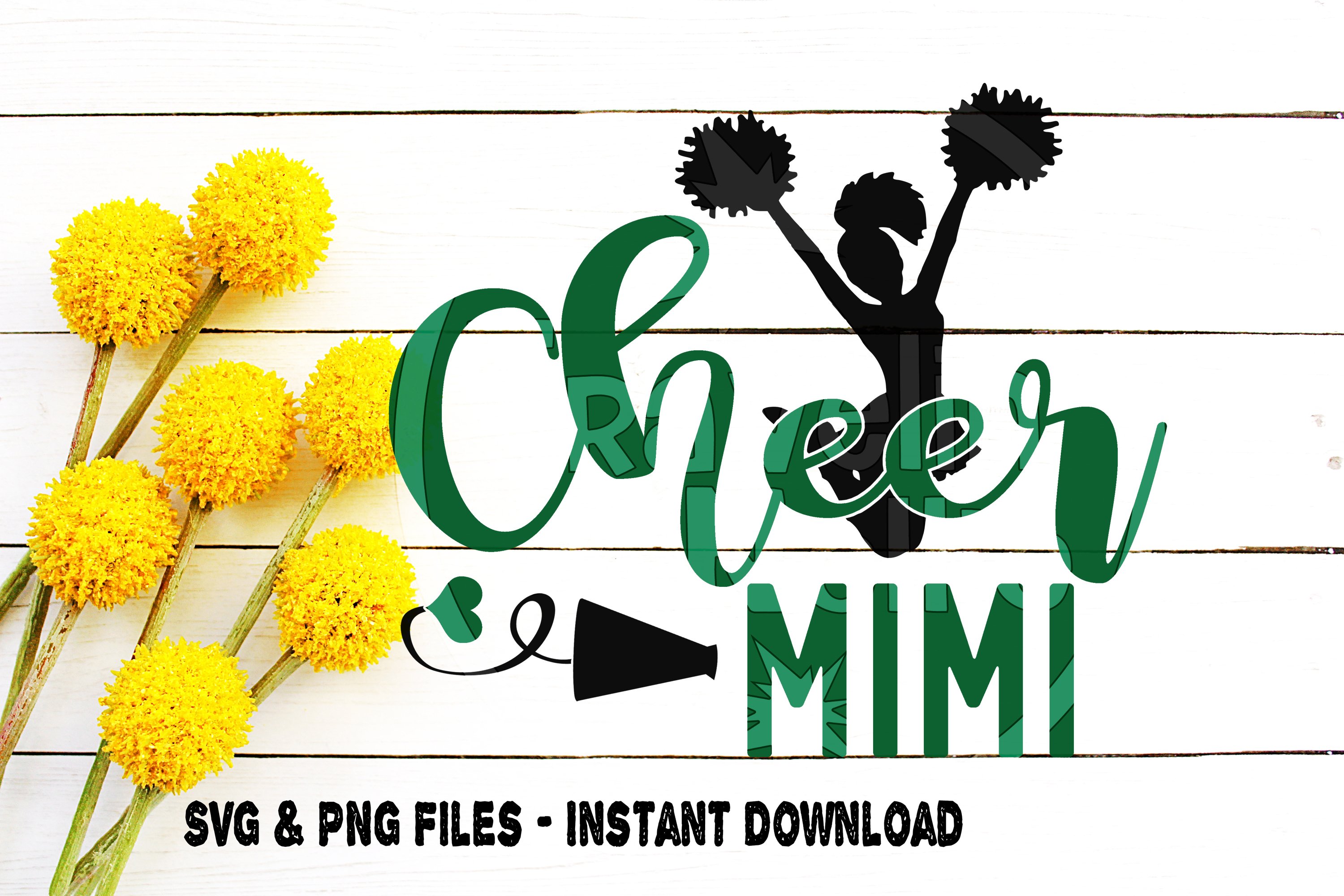 Cheer Mimi SVG Cheerleading Cheerleader Squad Team Spirit (112801 ...