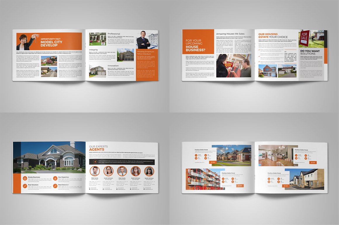 Real Estate Brochure Catalog v3 (145137) | Brochures | Design Bundles