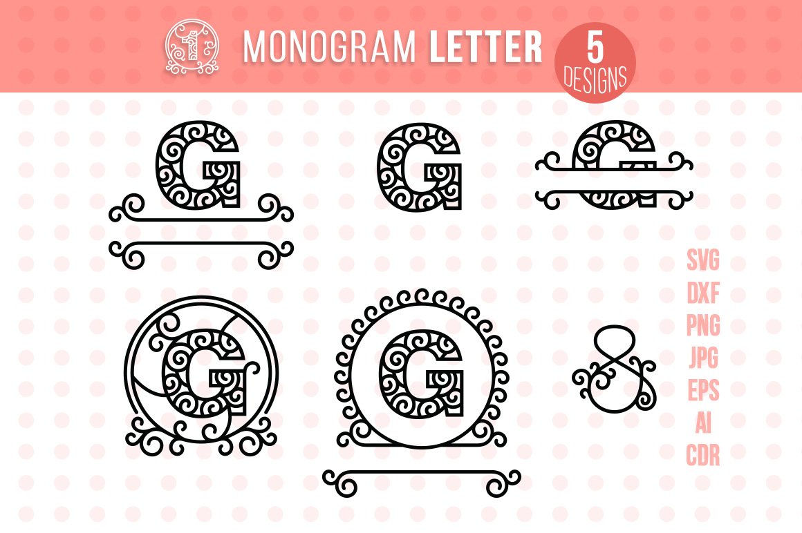Monogram Letter G (275632) | SVGs | Design Bundles