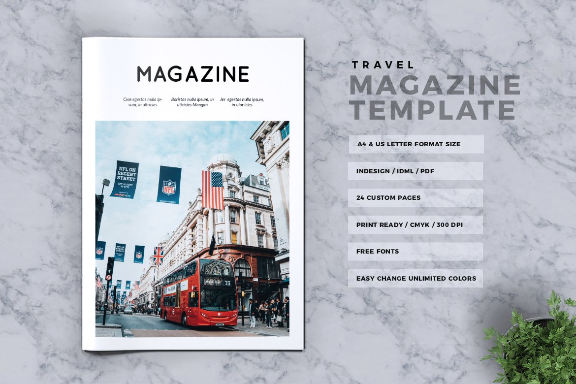 Travel Magazine (182226) | Magazines | Design Bundles