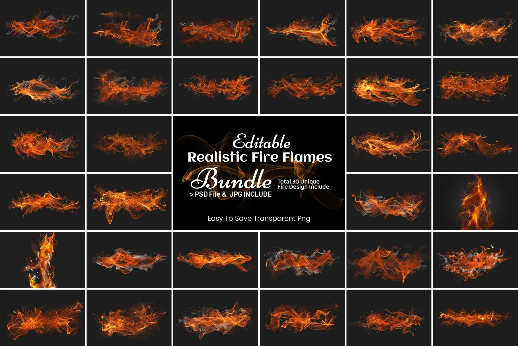 Fire Flames Psd