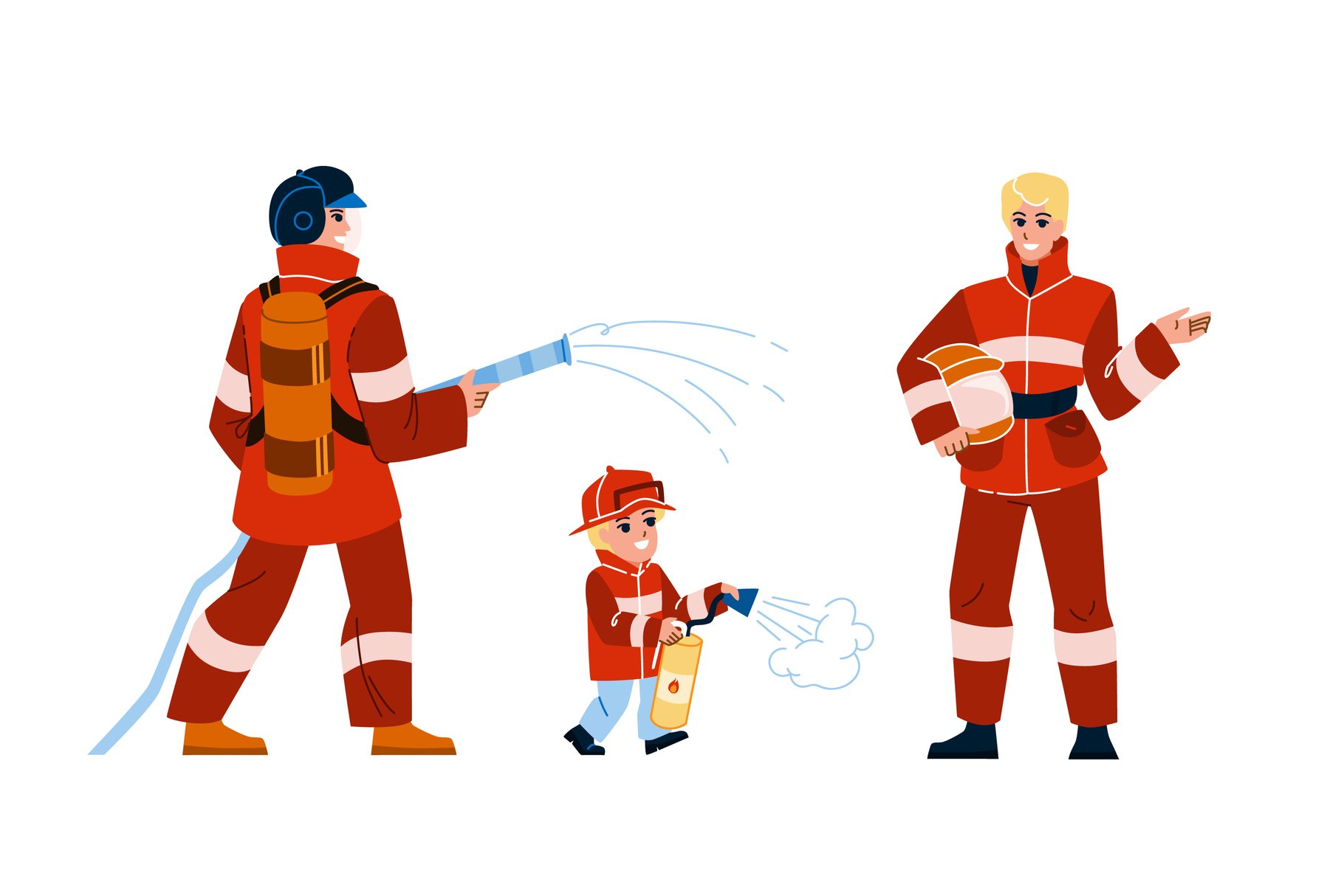 firemen department vector (2237332) | Icons | Design Bundles