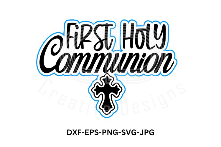 First Holy Communion Cross Clip Art