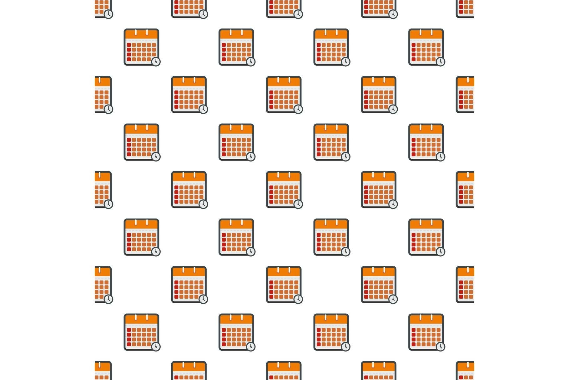 Calendar time pattern seamless (1463818) | Icons | Design Bundles