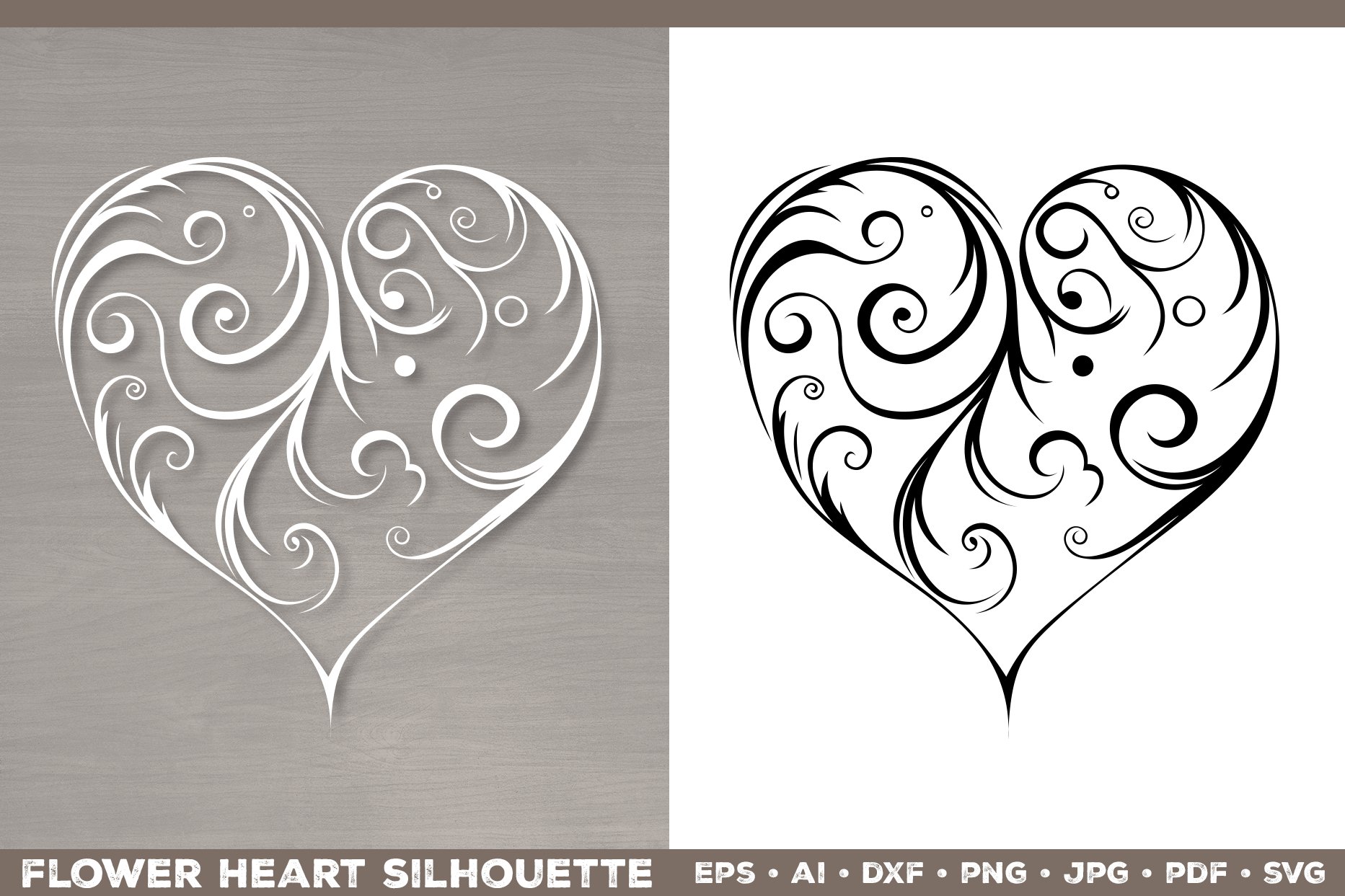 Swirl Heart Vector
