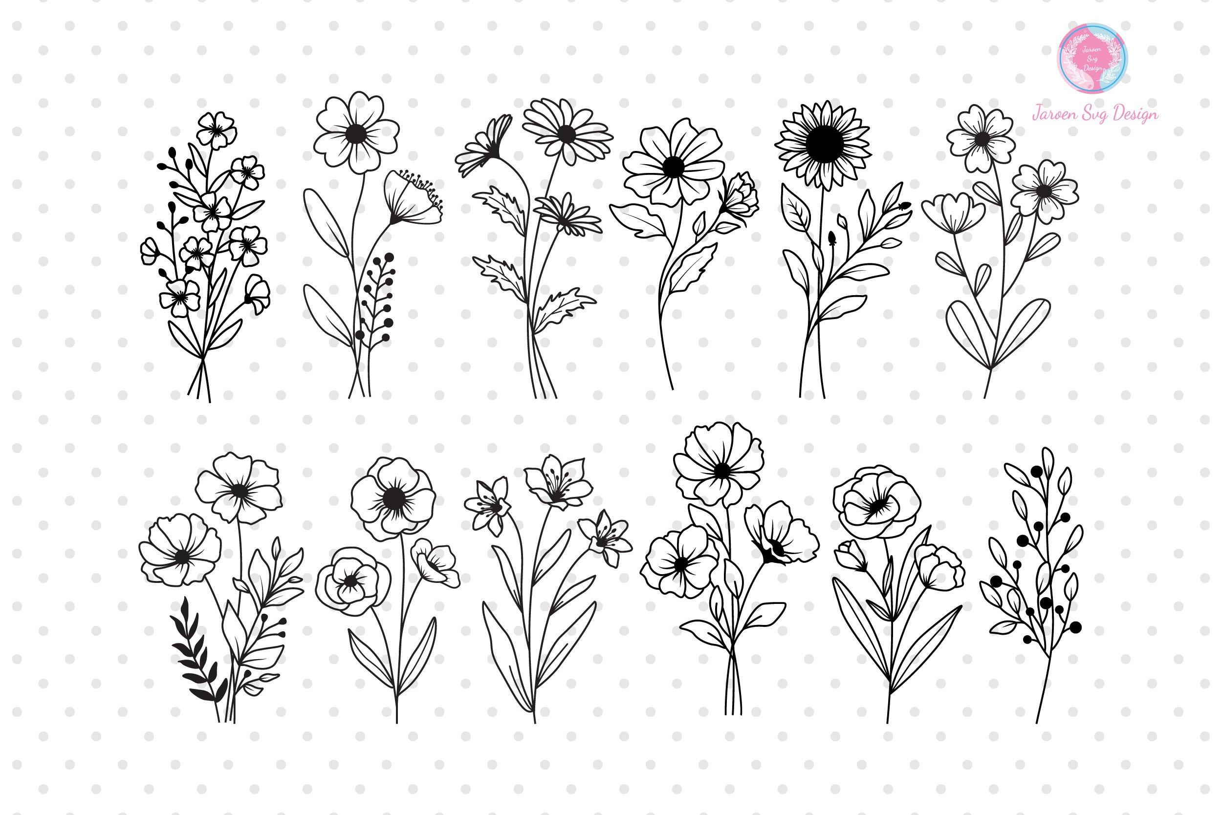 Flowers Outline Designs