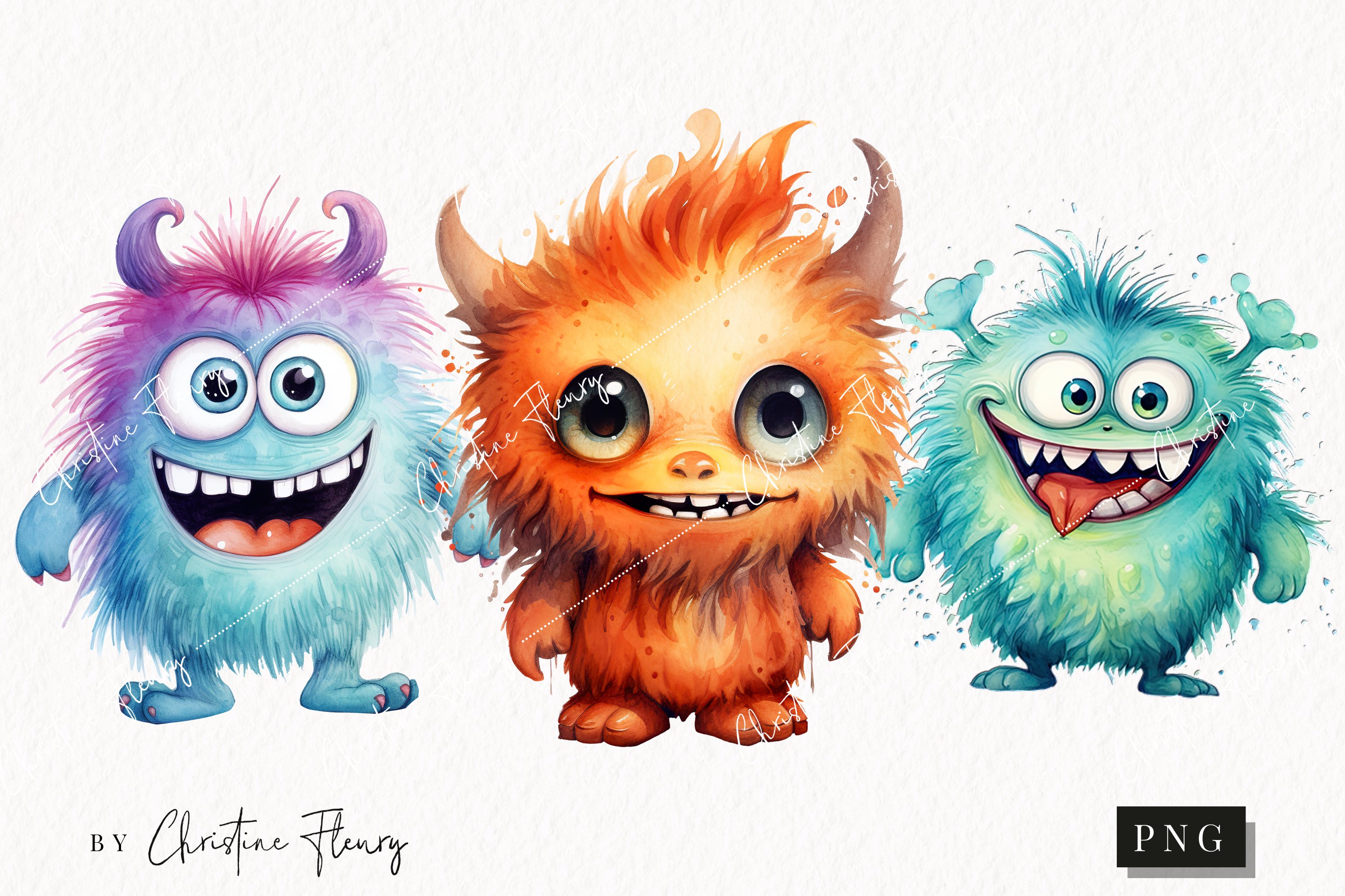 Happy Monster Clipart