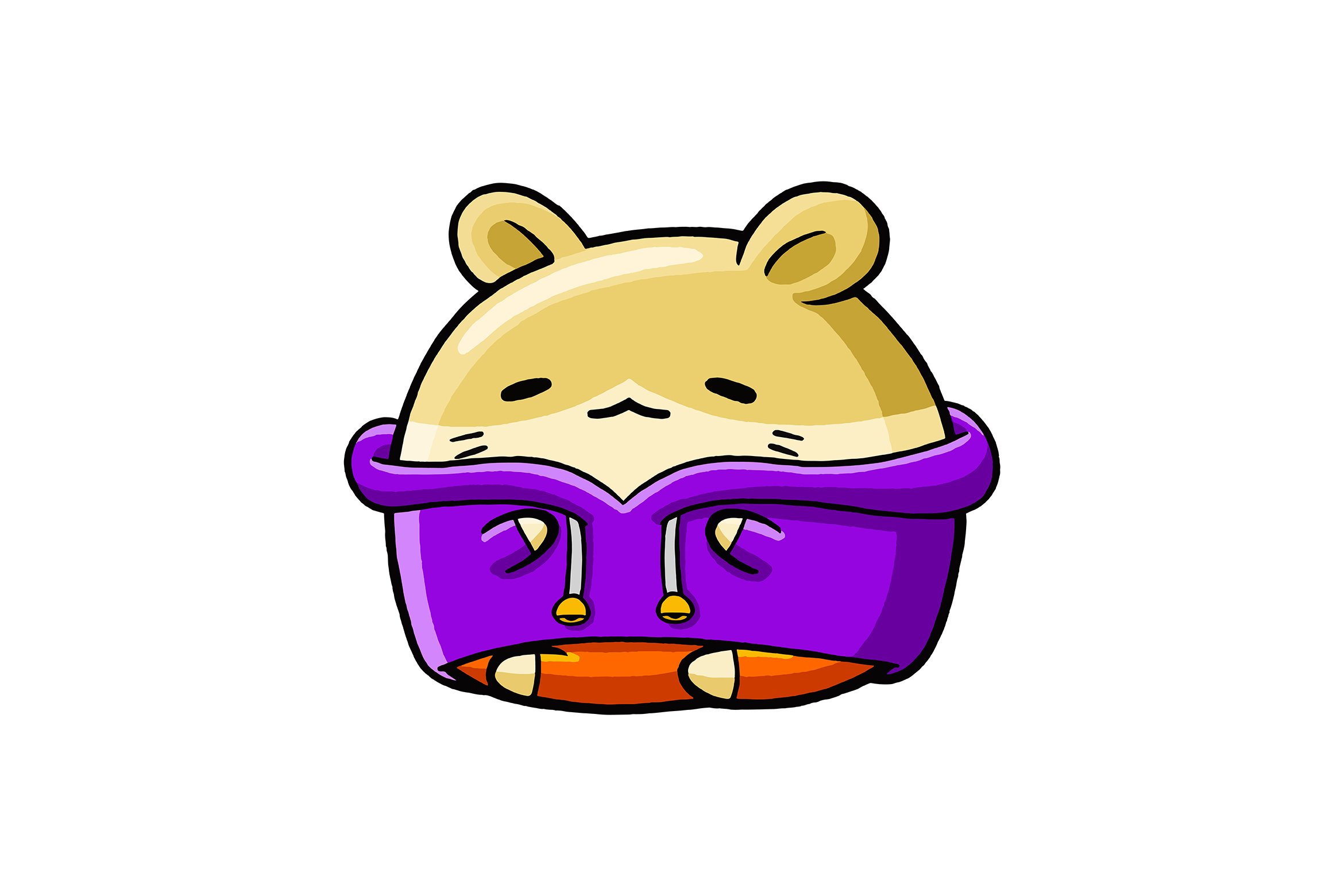 Cute Hamster Winter Vector (2193869)