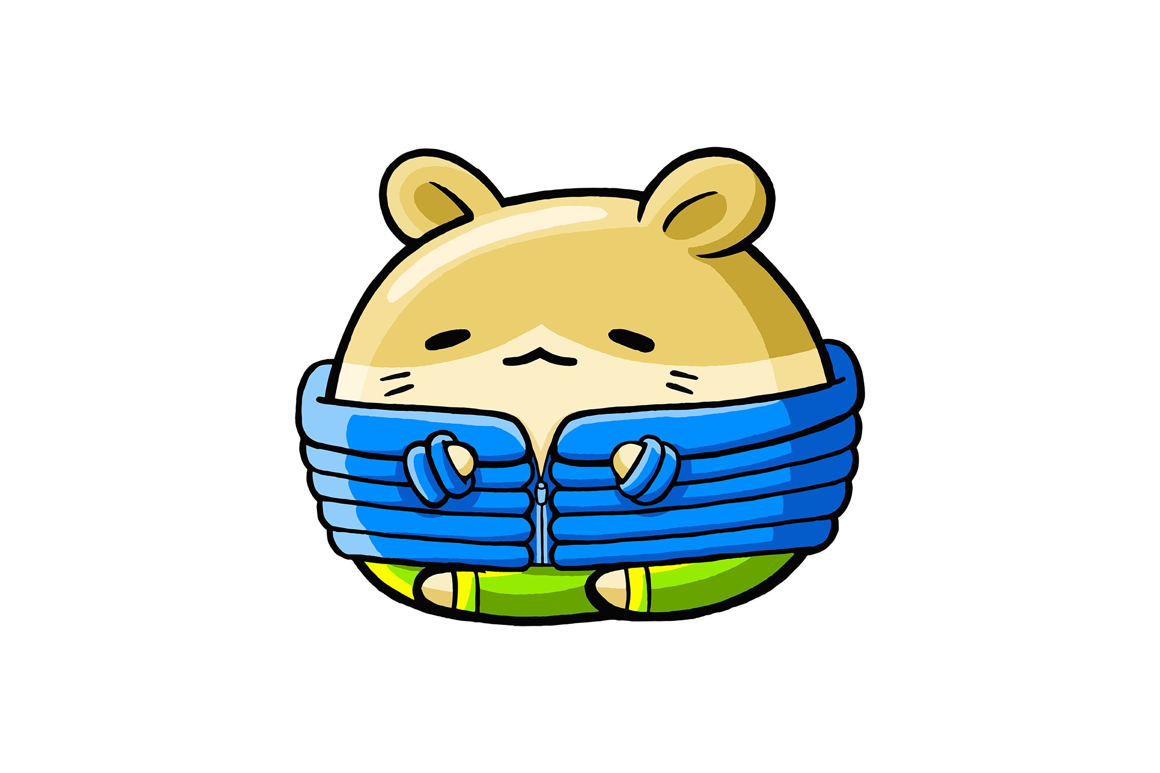 Cute Hamster Winter Vector (2193874) | Vectors | Design Bundles